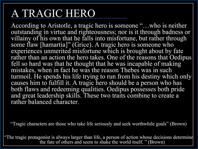 Oedipus and tragedy | PPT | Drama | Genres