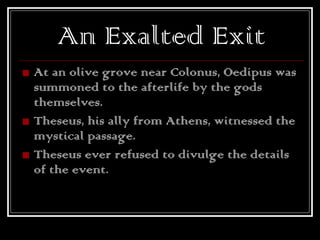 Oedipus at Colonus | PPT