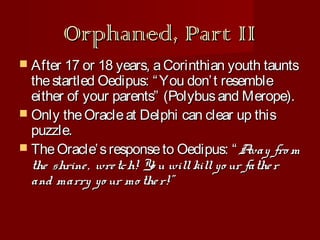 Oedipus intro | PPT