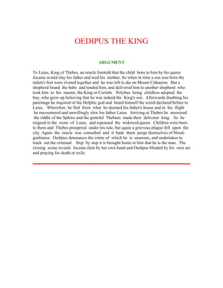 Oedipus rex | PDF | Christianity | Religion & Spirituality