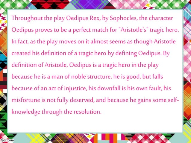 Oedipus rex a tragic hero | PPTX