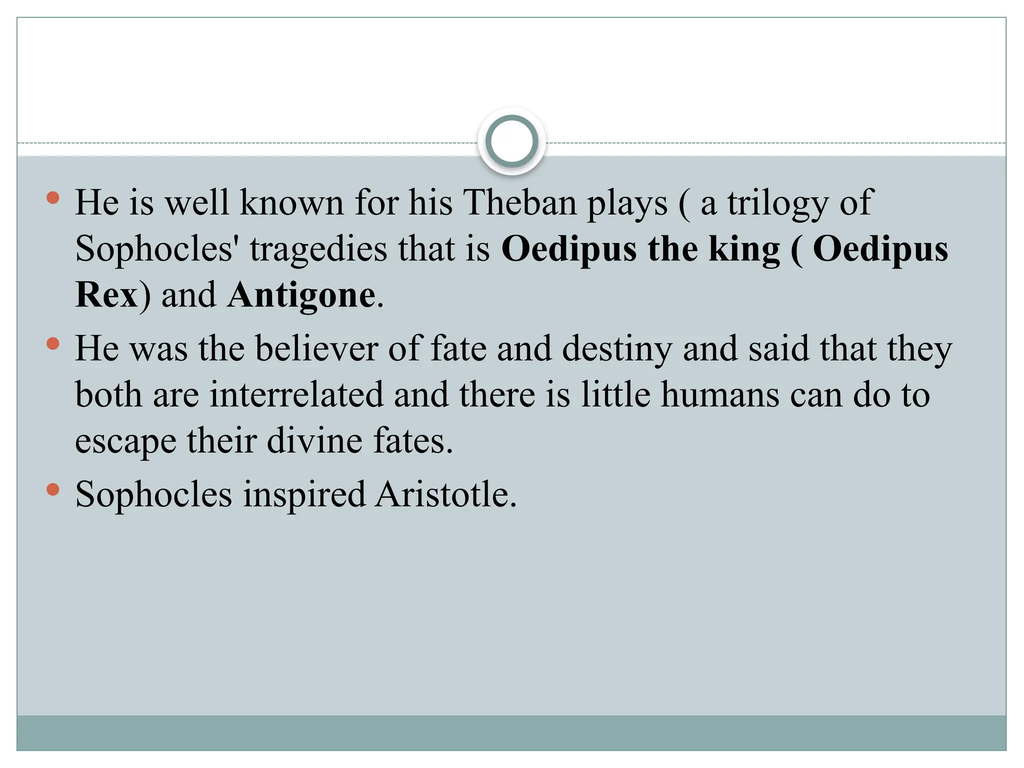 Oedipus rex.pptx Sophocles and Oedipus Rex | PPT