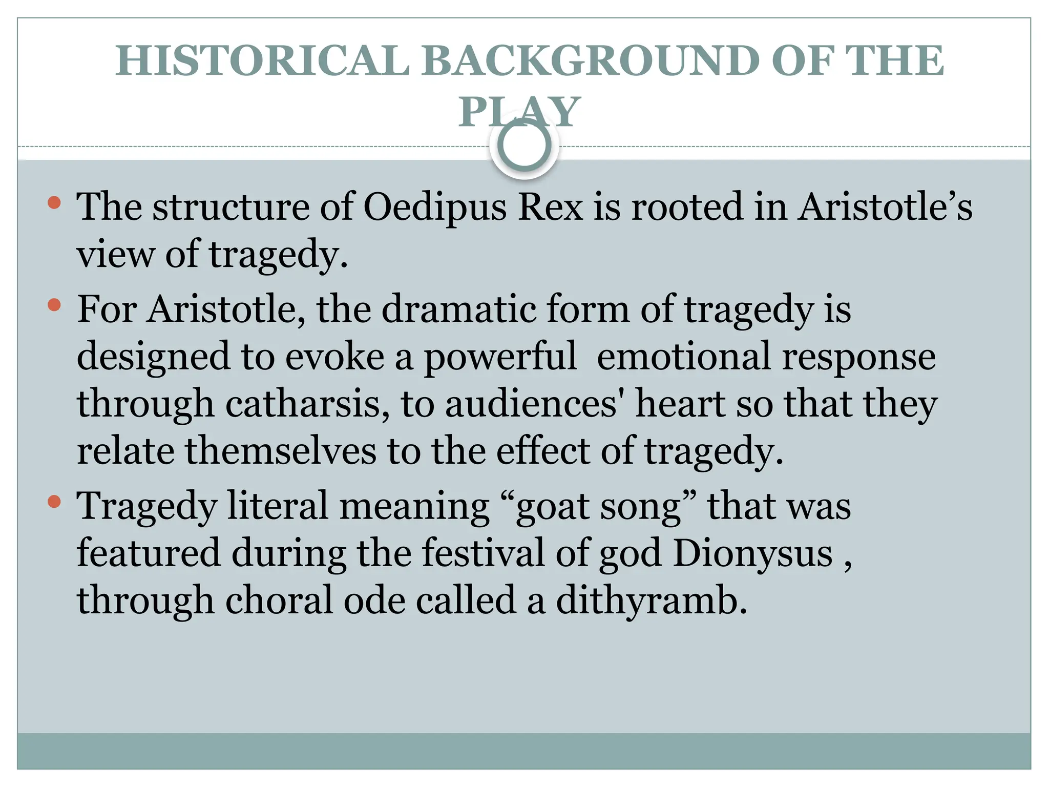 Oedipus rex.pptx Sophocles and Oedipus Rex | PPT