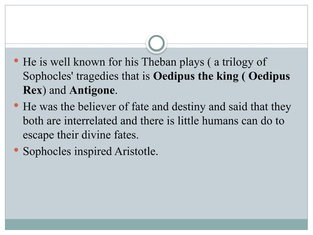 Oedipus rex.pptx Sophocles and Oedipus Rex | PPT