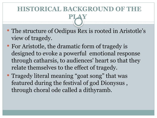 Oedipus rex.pptx Sophocles and Oedipus Rex | PPT