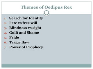 Oedipus Rex the king of Athens. the Tragedy | PPT