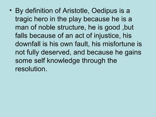 Oedipus rex as a tragic hero | PPT