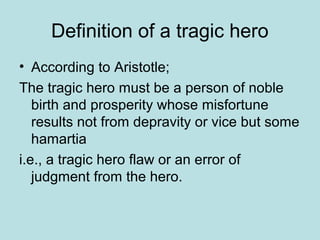 Oedipus rex as a tragic hero | PPT