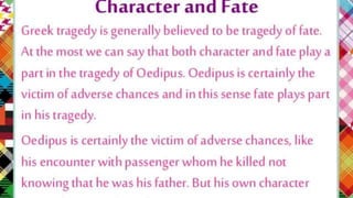 Oedipus Rex as a Tragic Hero | PPTX