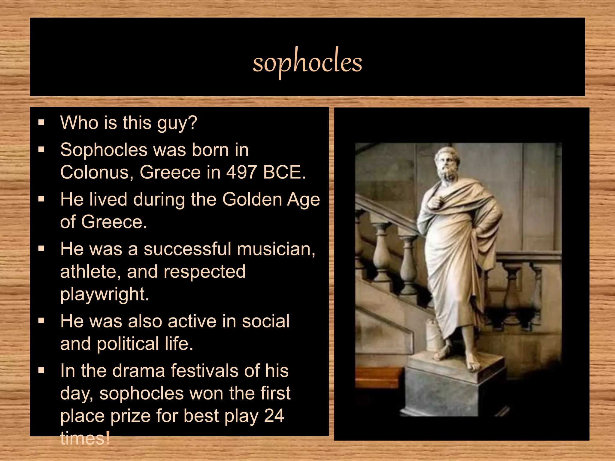 Oedipus rex by sophocles | PPTX