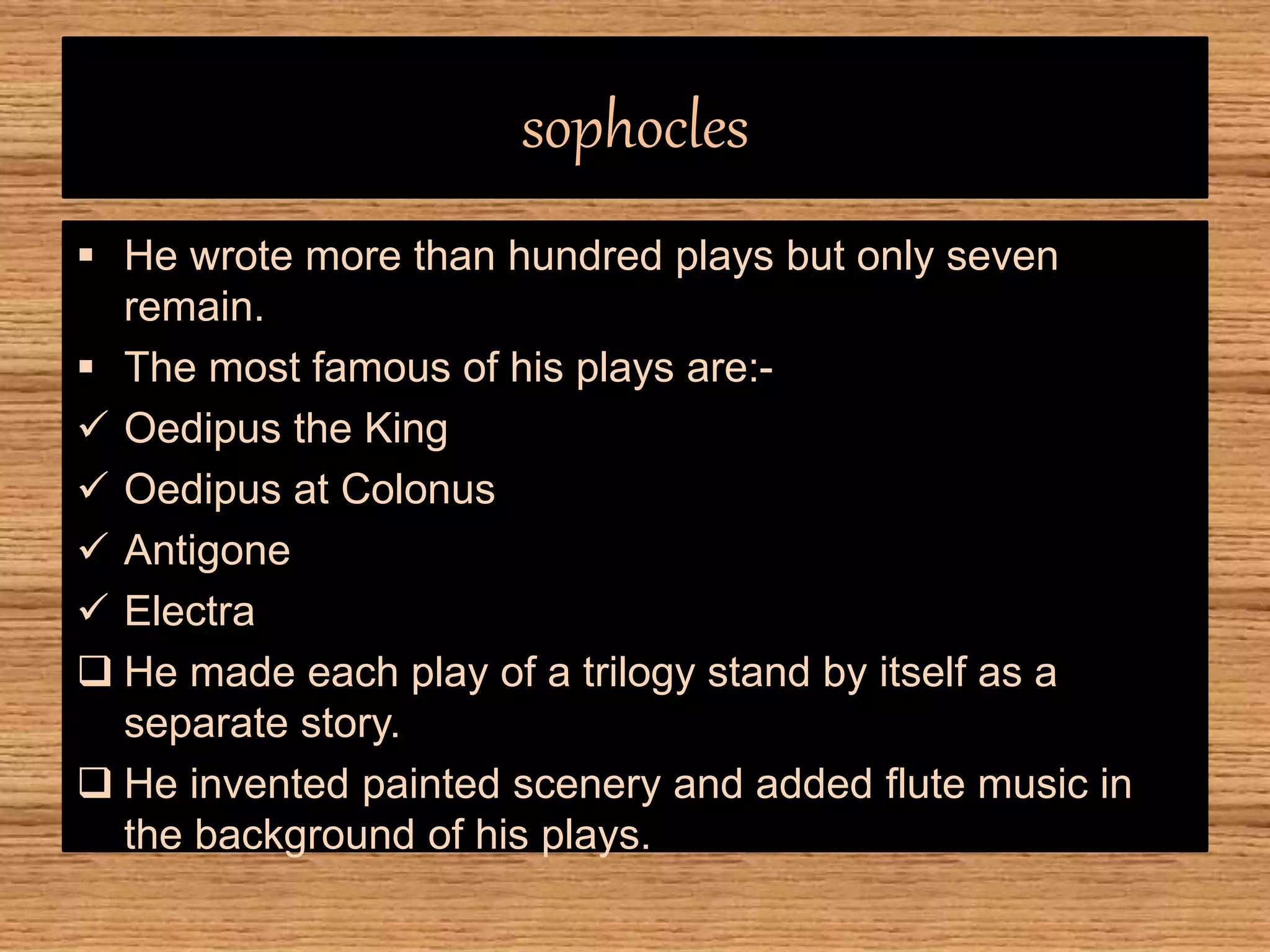 Oedipus rex by sophocles | PPTX