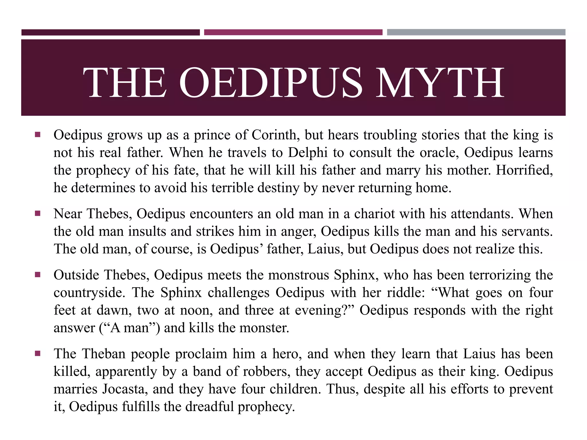 Oedipus Rex by Sophocles | PPTX