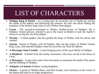 Oedipus Rex by Sophocles | PPTX