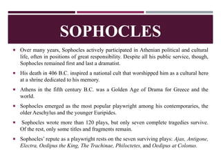Oedipus Rex by Sophocles | PPTX