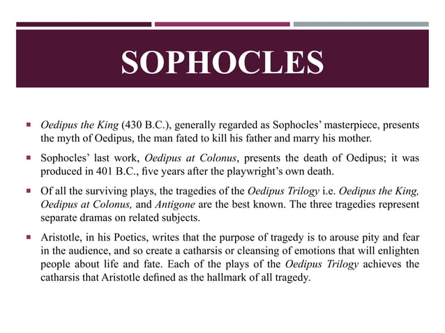 Oedipus Rex by Sophocles | PPT