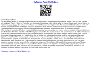 Oedipus The King Irony | PPT