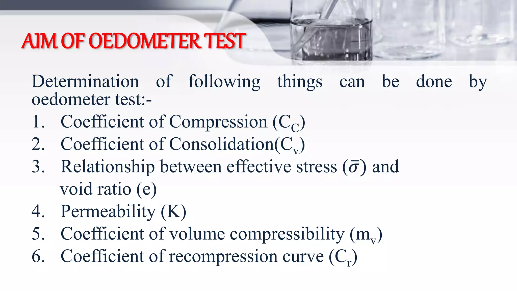 Oedometer test | PPTX