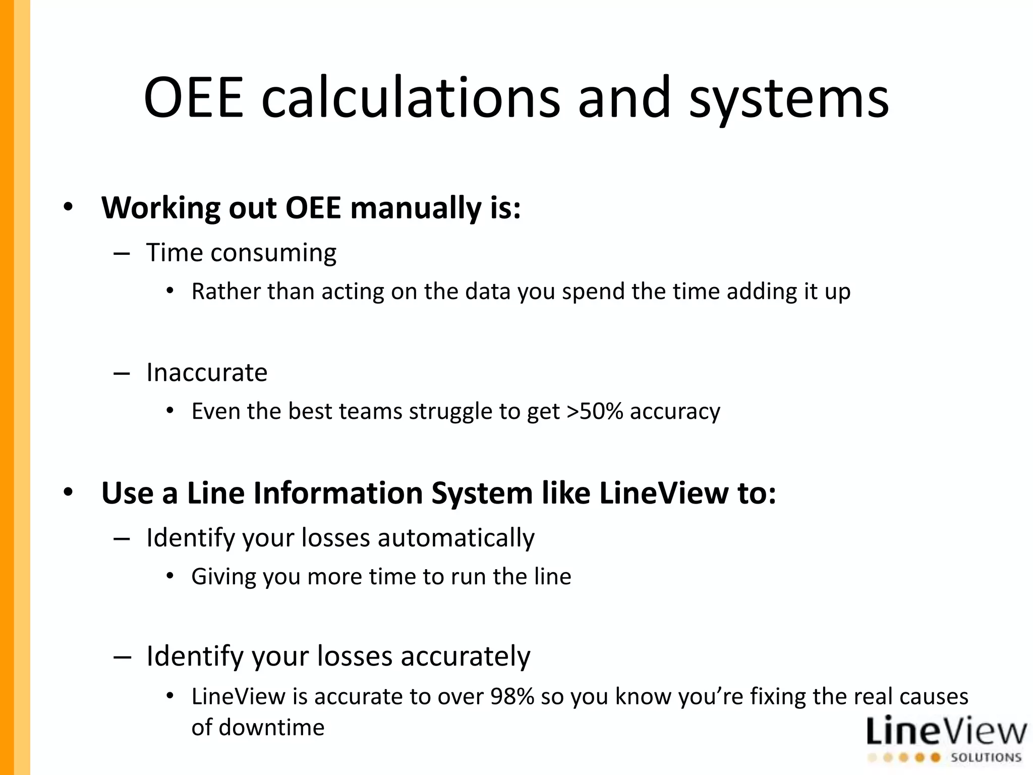 Oee Explained | PPTX