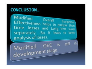 Oee modified | PPTX