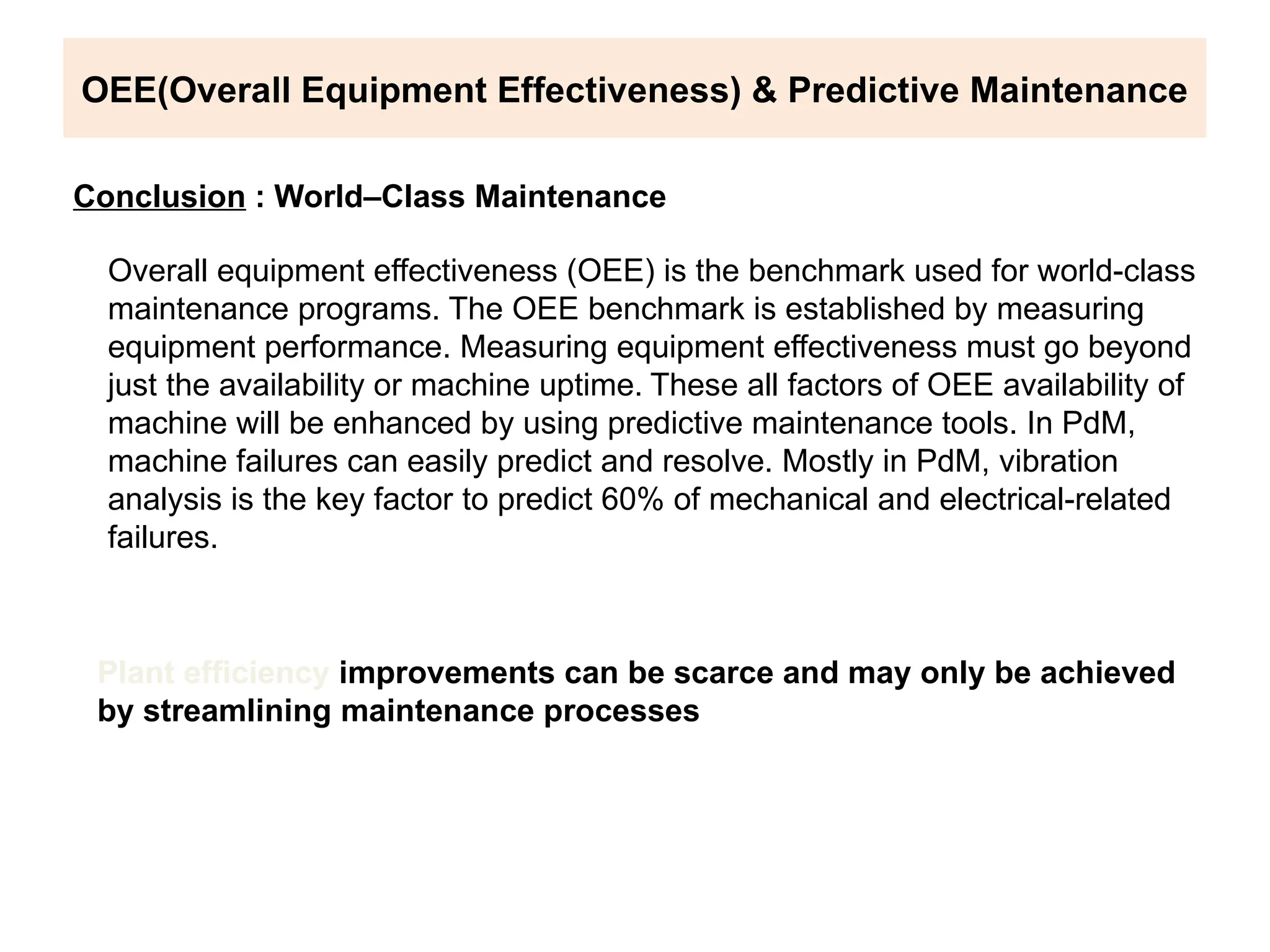 OEE(Overall Equipment Effectiveness) & Predictive Maintenance.pptx