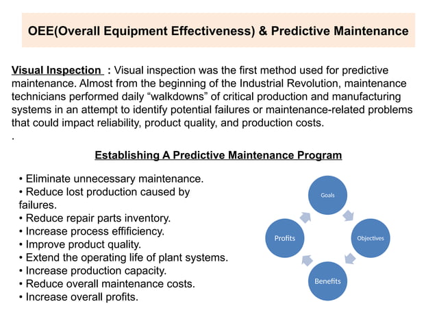 OEE(Overall Equipment Effectiveness) & Predictive Maintenance.pptx