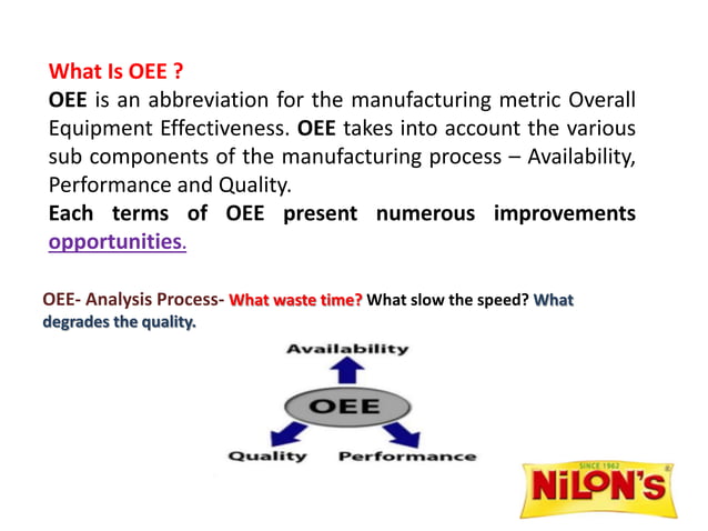 Oee part 2 | PPT