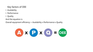 Overall Equipment Efficiency | PPTX