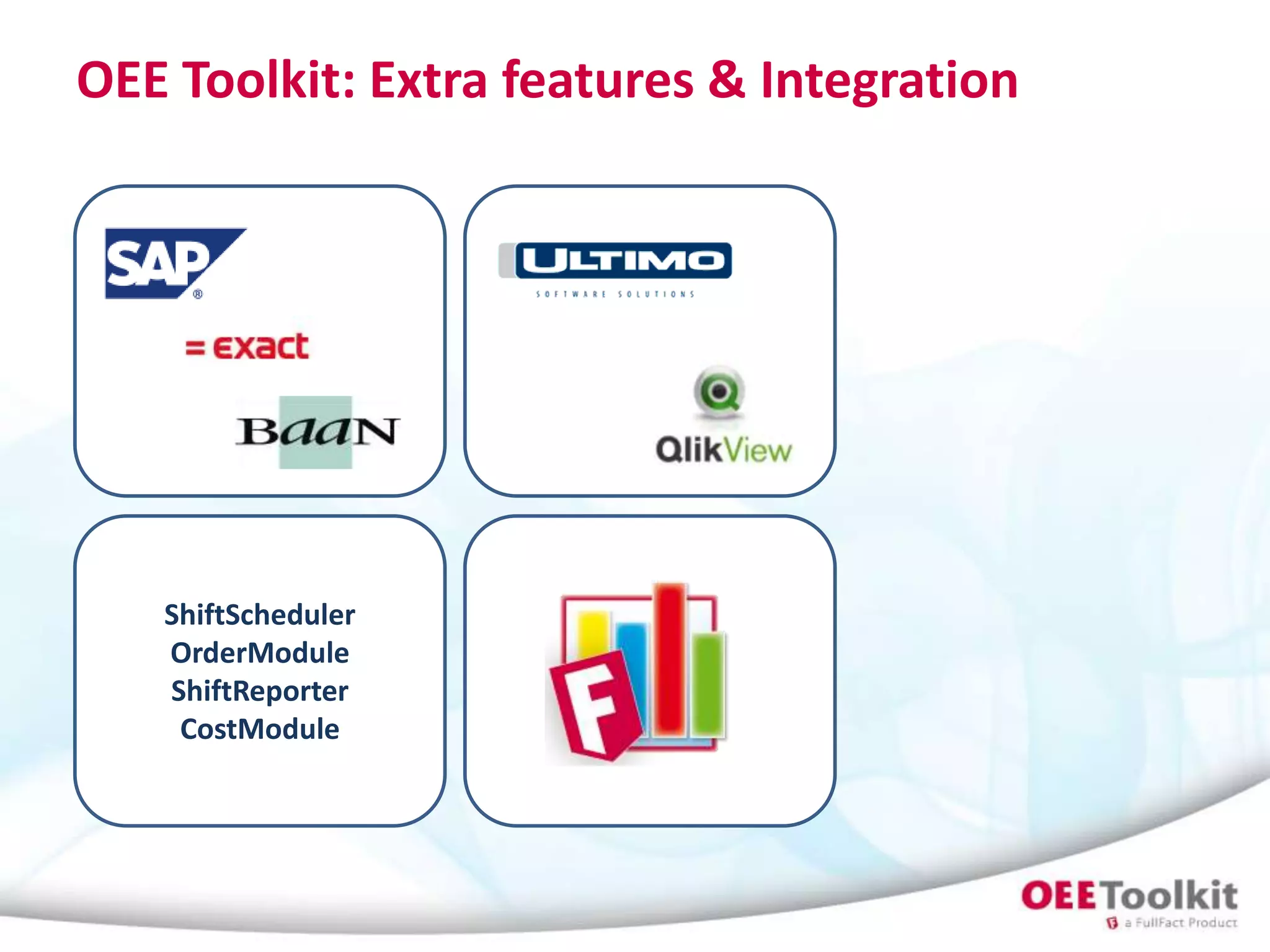 OEE Toolkit Software - product overview april 2013 | PPT