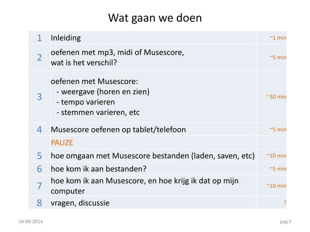 Zingen Oefenen met MuseScore | PPTX | Digital Audio | Computer Software and Applications