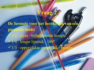 Oefentoets Wiskunde | PPT