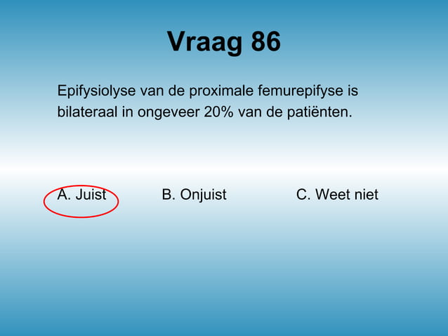 Oefen vgt skelet voorjaar 2008 | PPT