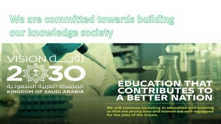 Saudi Arabia’s National Open Education Strategy, Master Plan & Policy ...