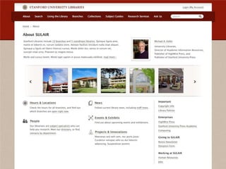 New Stanford Library Website Preview | PPTX