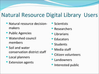 Oregon Explorer: the evolution of a natural resources digital library ...