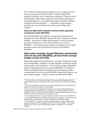 Medicare Hospital Outlier Payments | PDF | Health Insurance | Insurance
