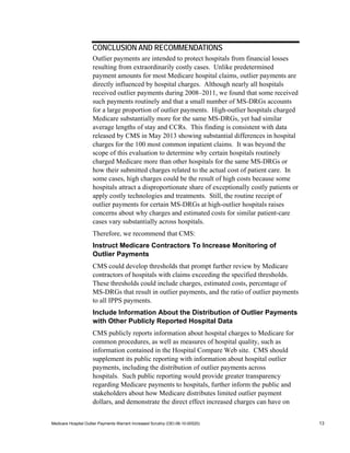 Medicare Hospital Outlier Payments | PDF | Health Insurance | Insurance