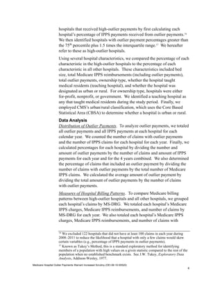 Medicare Hospital Outlier Payments | PDF | Health Insurance | Insurance