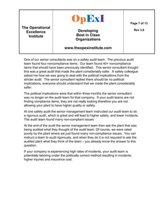 Oei building operational excellence in petroleum refining | PDF