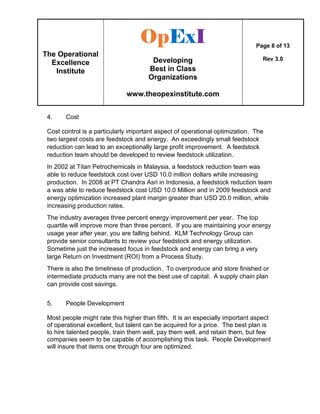 Oei building operational excellence in petroleum refining | PDF