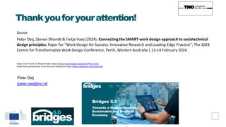 Connecting the SMART work design approach to sociotechnical design principles - Peter Oeij ...