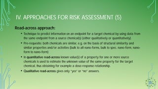 RISK MANAGEMENT OF NANOMATERIALS | PDF