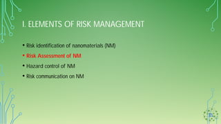 RISK MANAGEMENT OF NANOMATERIALS | PDF