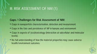 RISK MANAGEMENT OF NANOMATERIALS | PDF