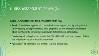 RISK MANAGEMENT OF NANOMATERIALS | PDF