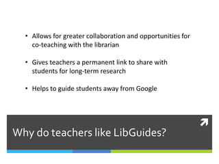 Enhancing the User Experience with LibGuides | PPTX