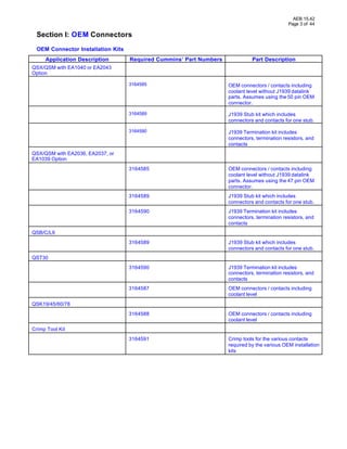 Oem ecm cummins | PDF