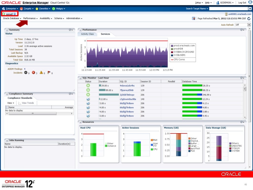 Enterprise Manager 12c - Demo - Overview