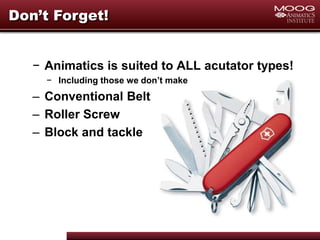 Moog Animatics Linear Actuators | PPTX