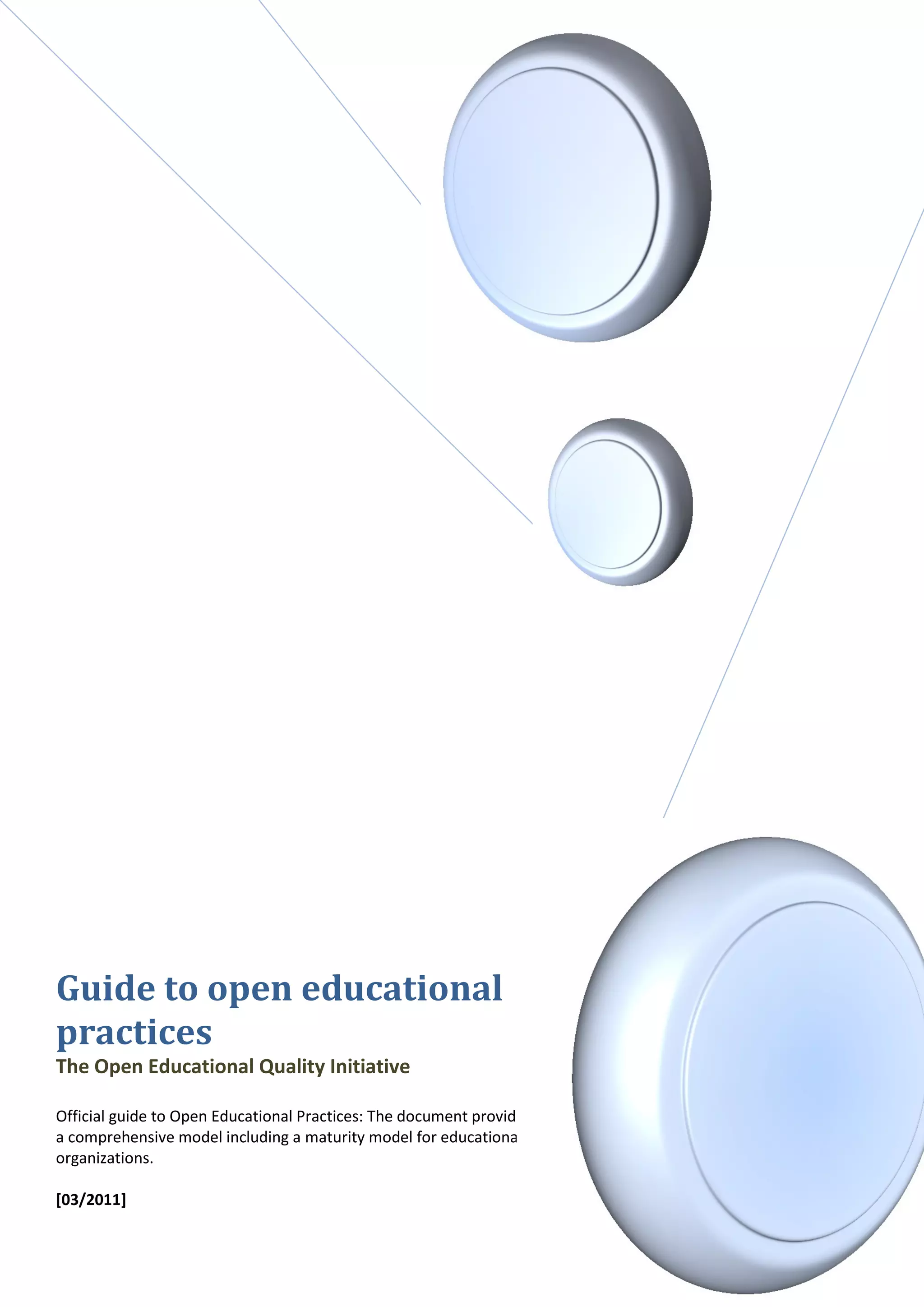 Guidelines on Open Educational Practices | PDF