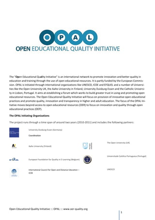 Guidelines on Open Educational Practices | PDF